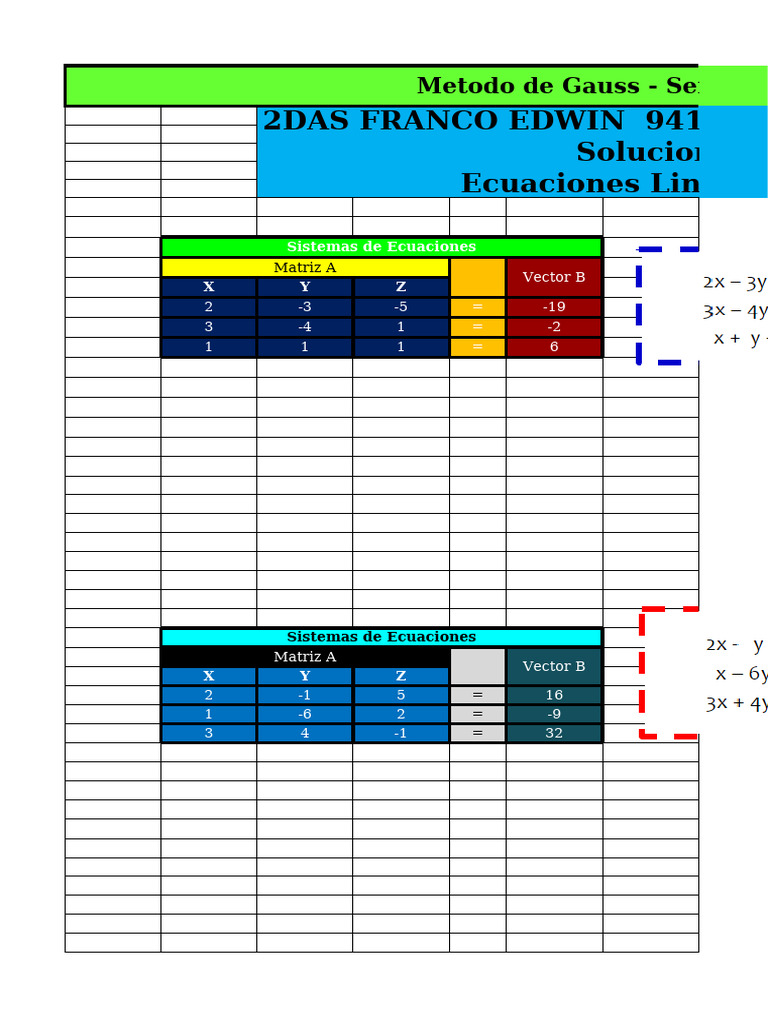 2DAS Soluc de Sist de Ecua Line | PDF