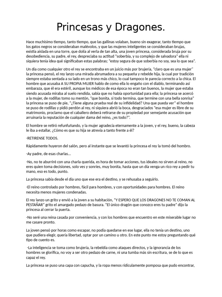 Princesas Y Dragones | PDF