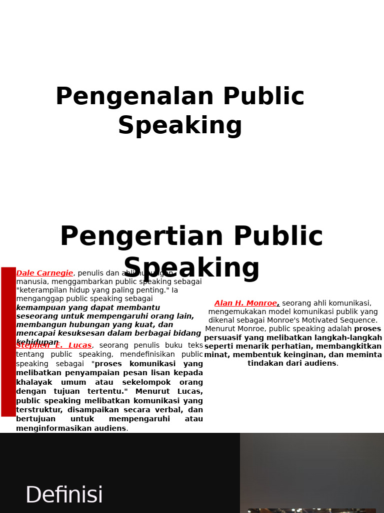 Pengenalan-Public-Speaking XII | PDF