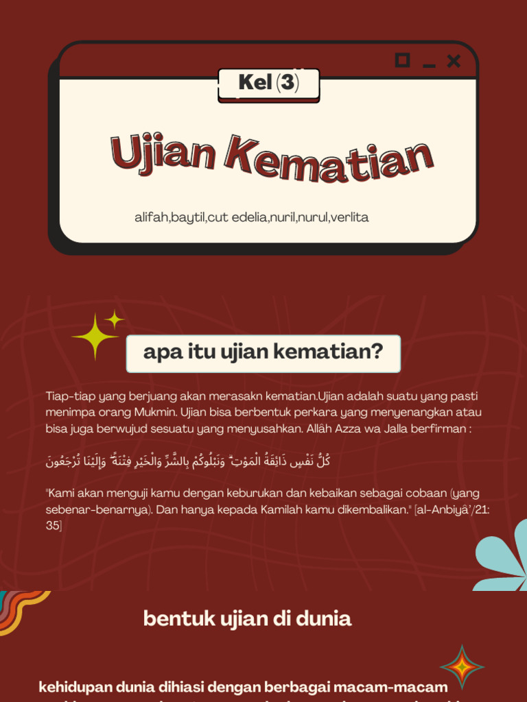 Ujian Kematian KLP 3 | PDF