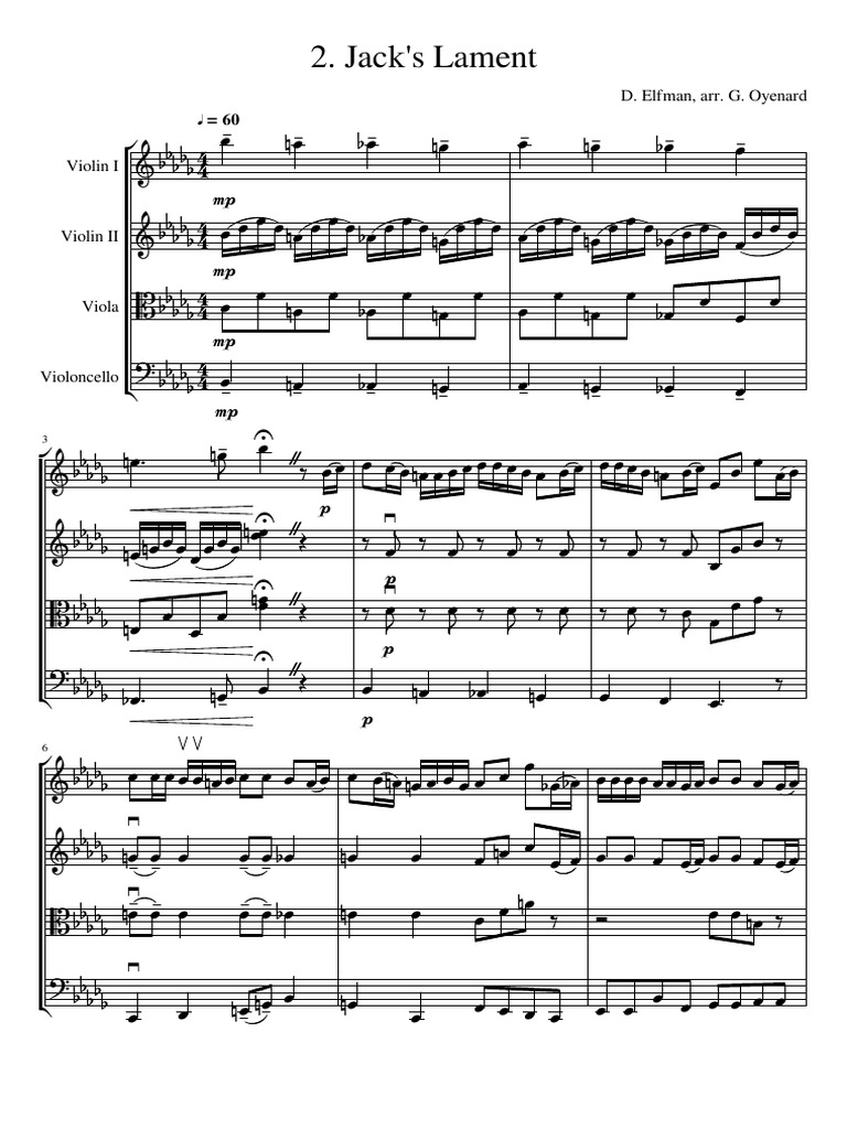 The Nightmare Before Christmas 2. Jacks Lament | PDF