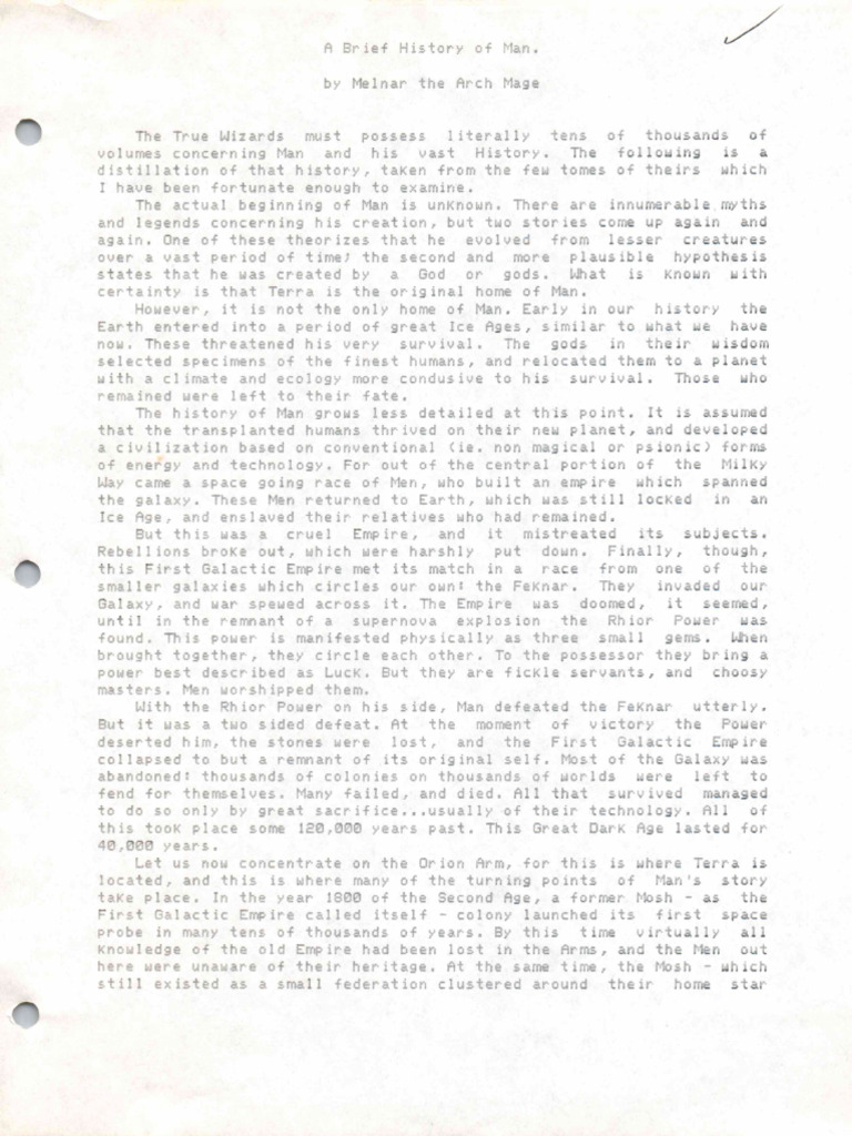 Brief History of Man | PDF