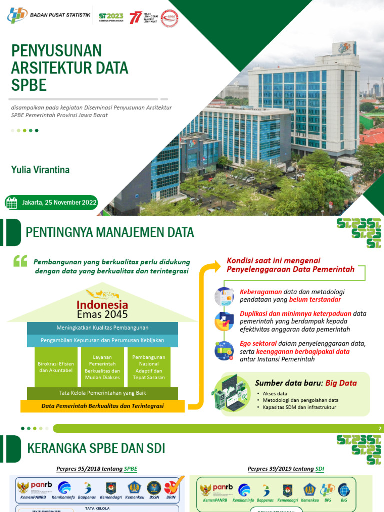 BPS - Paparan Arsitektur Data | PDF