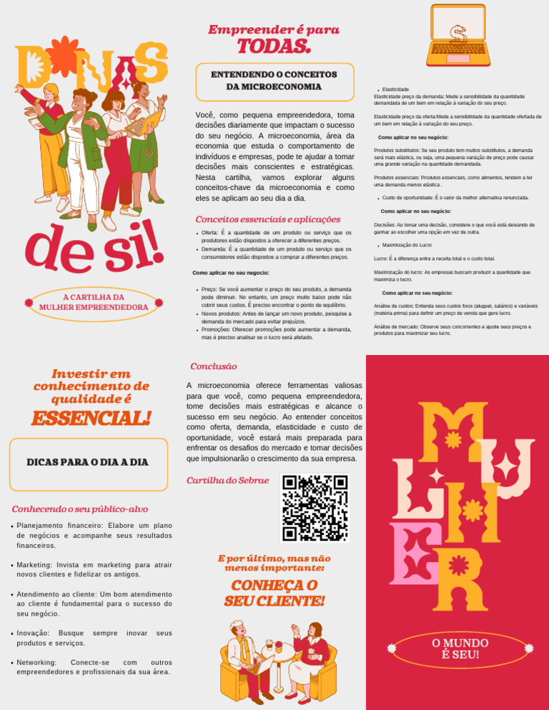 Projeto Empreendedorismo Dia Da Mulher Colorido Folder PDF | PDF