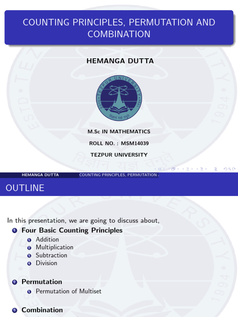Introduction To Combinatorics Autum 24 | PDF