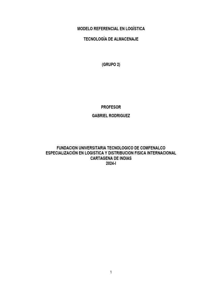 Modelo Referencial en Logistica | PDF | Almacén | Negocios