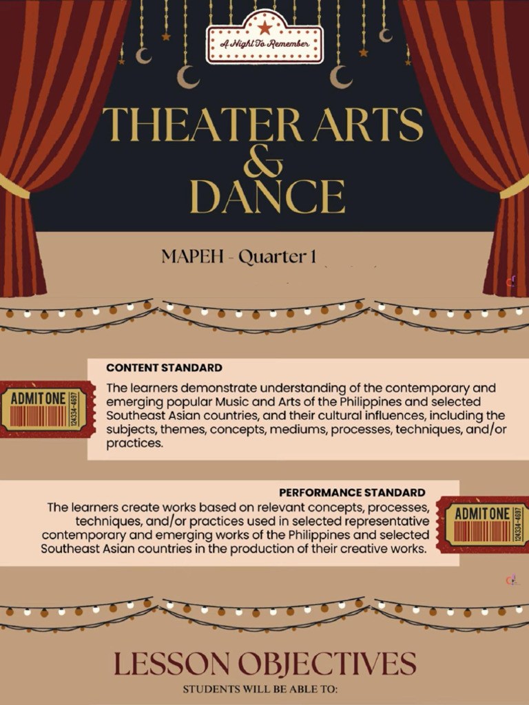 Lesson 2 Theater Art | PDF