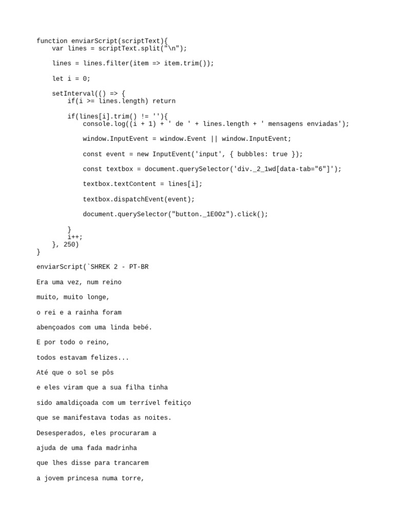 Roteiro Shrek PT-BR | PDF