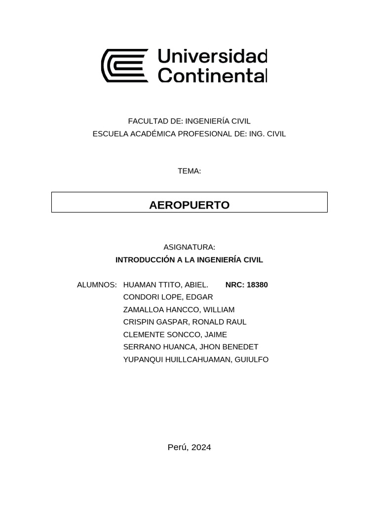 Tarea Producto Acad. 1 Introducción | PDF | Aeropuerto | Turismo