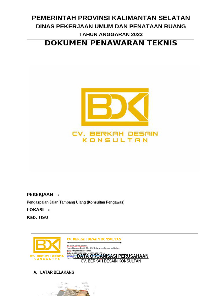 METODE & PENDEKATAN PENGAWAS CV. BDK Tambang Ulang | PDF