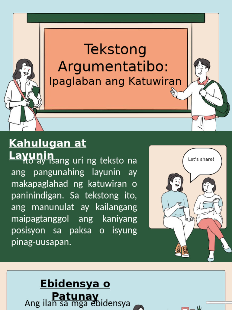 Tekstong Argumentatibo | PDF