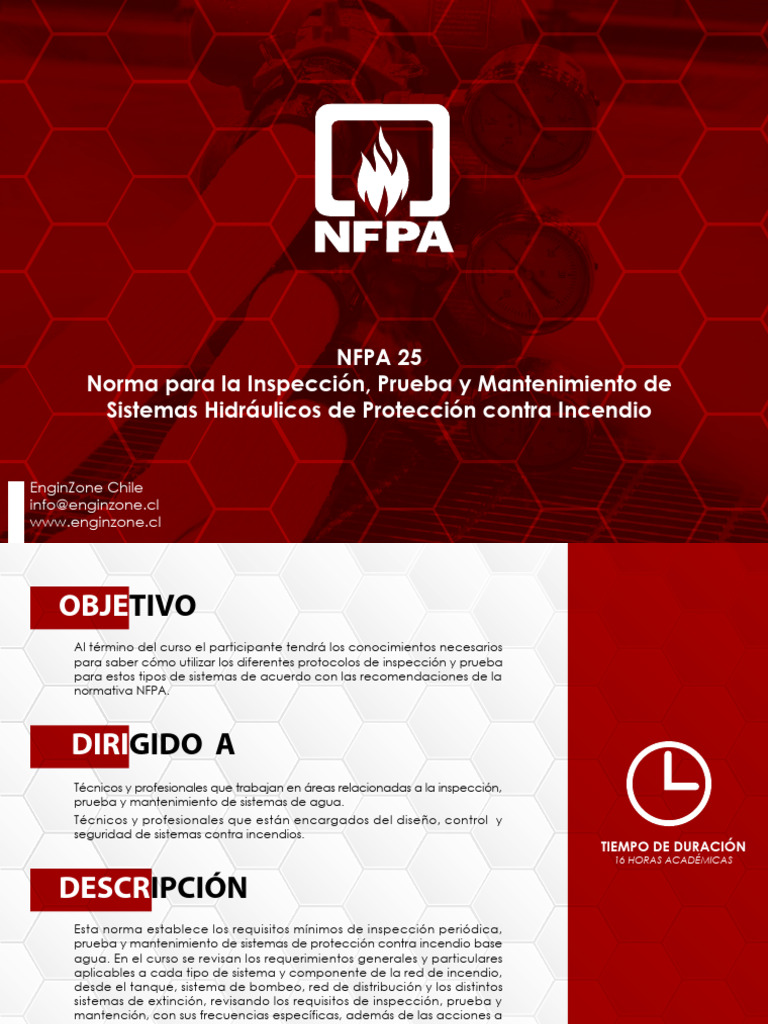 Ficha Técnica NFPA 25 | PDF