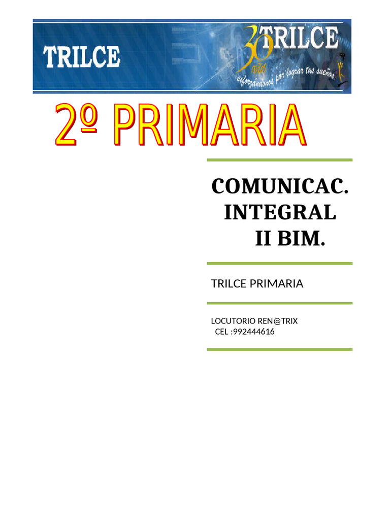 Comun Integ II Bim | PDF