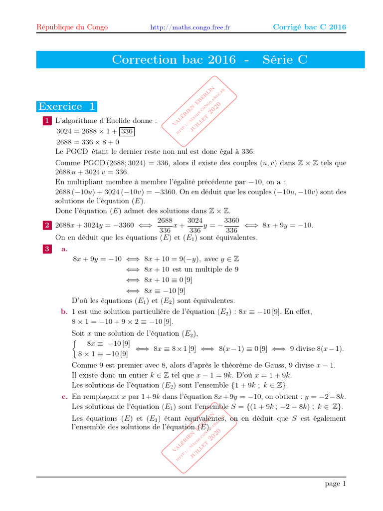 2016 Cor Bac C | PDF