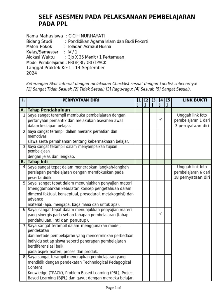 2 R1 Self Asesmen2024 Final OK | PDF
