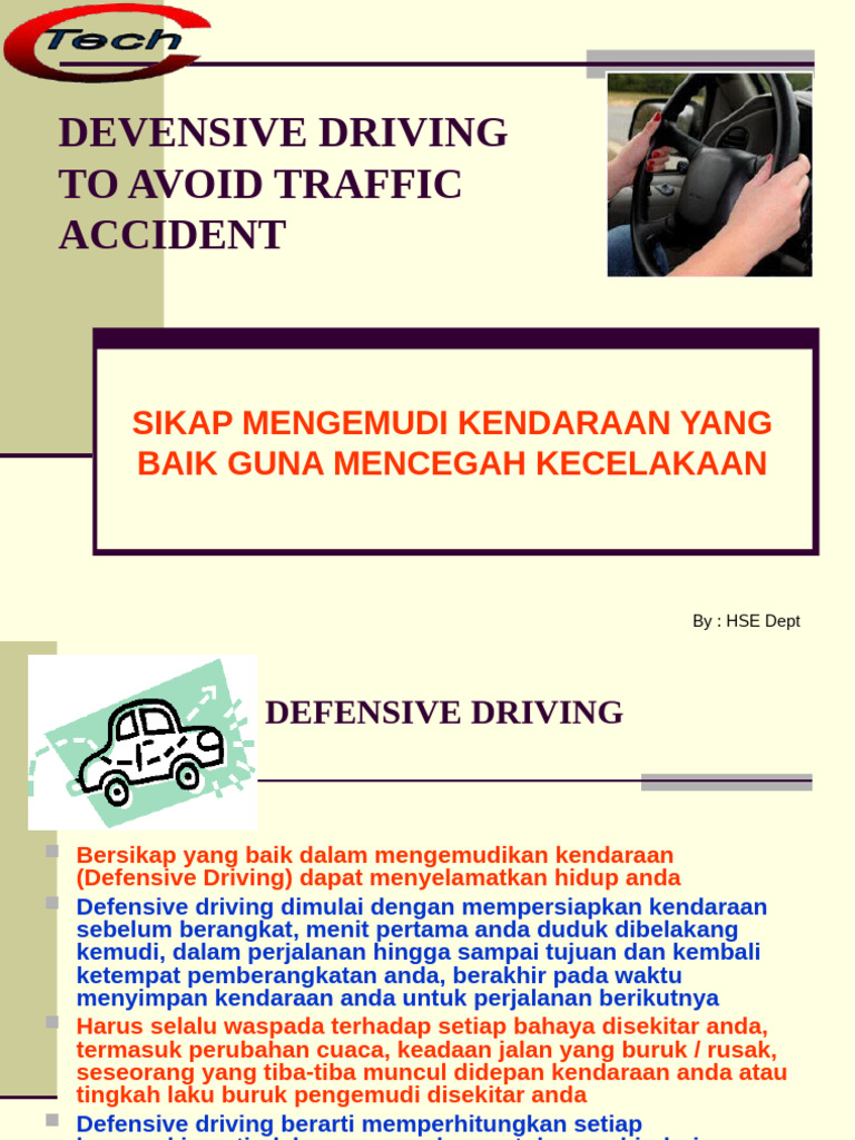 Defensive Driving Training Guide | PDF