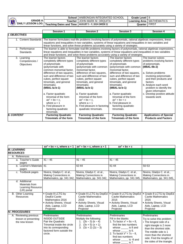 G8DLL Q1W2 LC01-02 | PDF