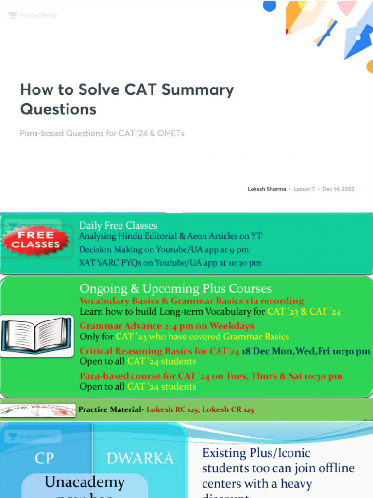 How_to_Solve_CAT_Summary_Questions_no_anno | PDF