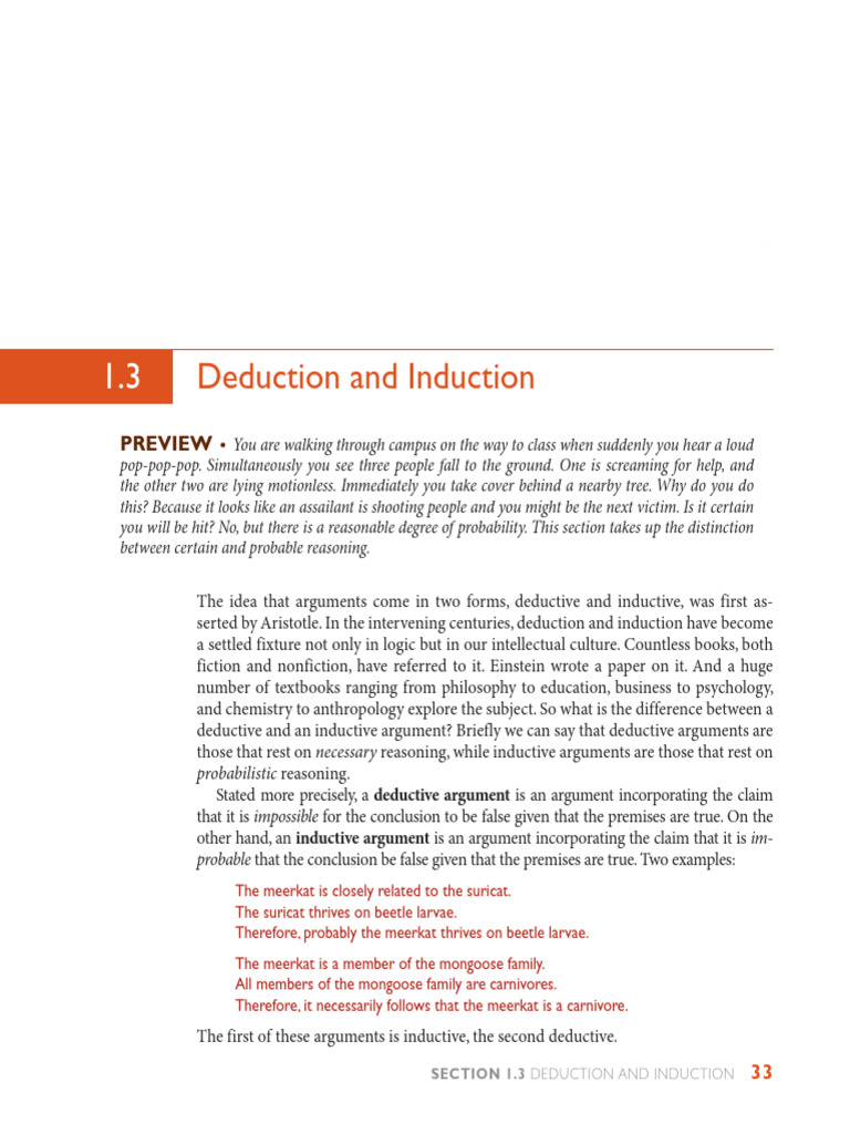 Deduction and Induction | PDF