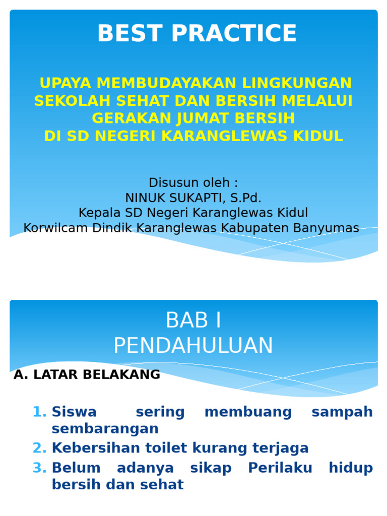 Best Practice Arifin, S.pd.i | PDF