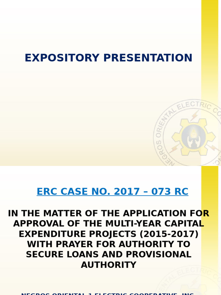NORECO 1 Capital Expenditure Approval | PDF | Electrical Substation ...