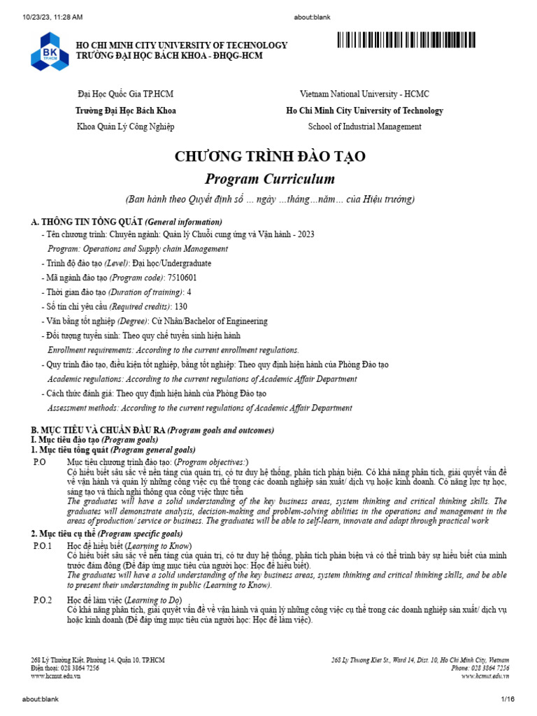 CTDT - CN Qlcuu - K23 | PDF