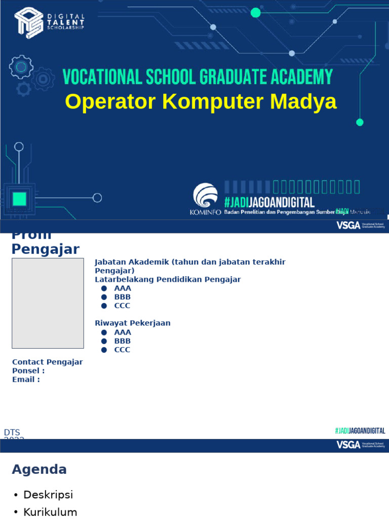 Bahan Ajar - Operator Komputer Madya 03 | PDF