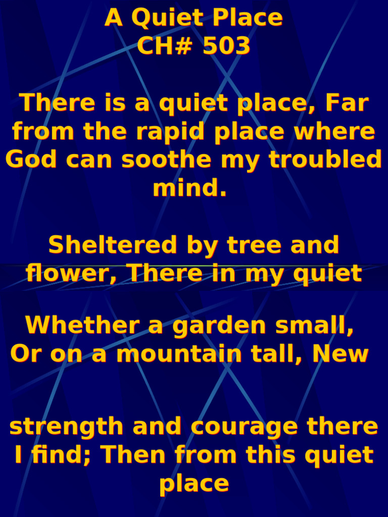 A Quiet Place | PDF