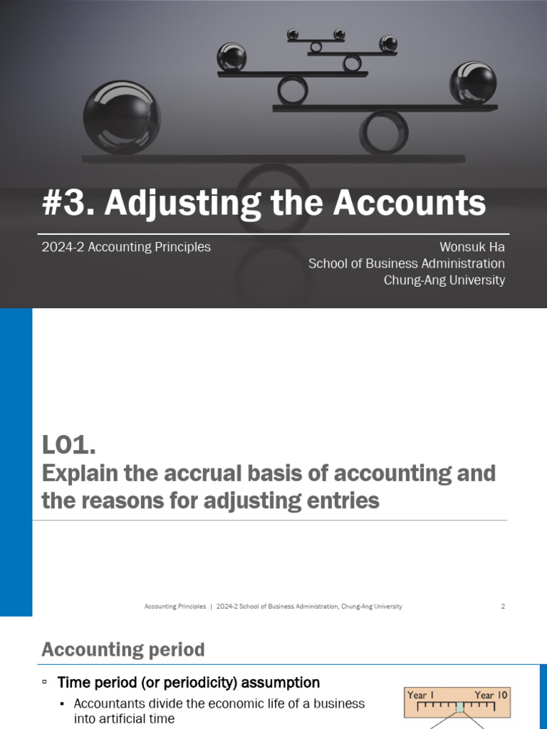 (2024-2 AP) Ch03. Adjusting The Accounts 2 | PDF