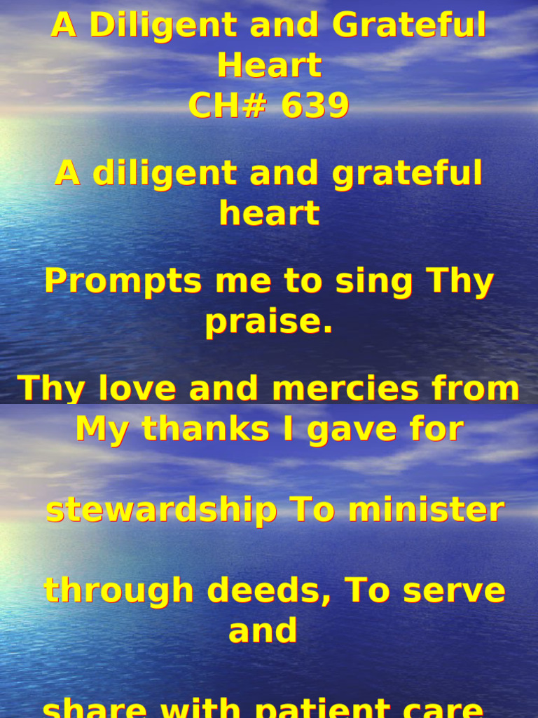 A Diligent and Grateful Heart-Z | PDF A Diligent and Grateful Heart-Z | PDF