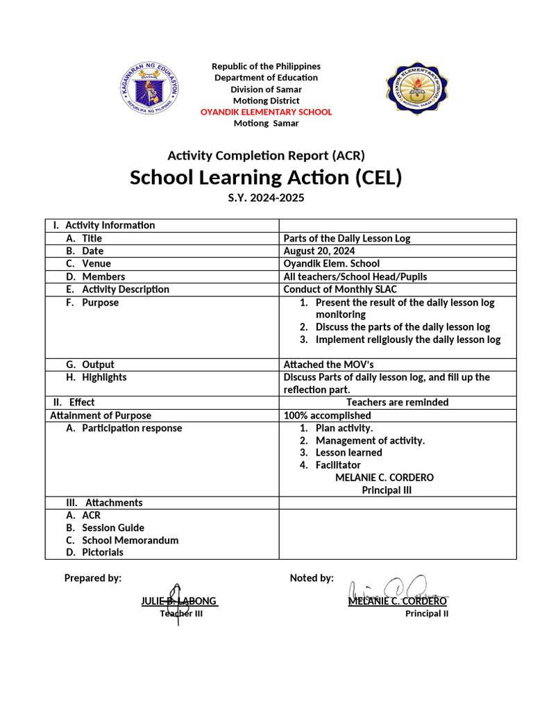 ACR Slac August 2024 | PDF