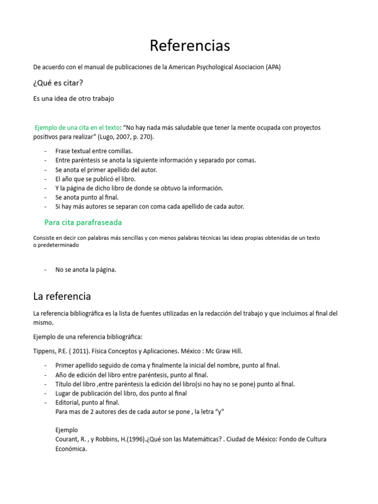 La Referencias 2 | PDF | Citación