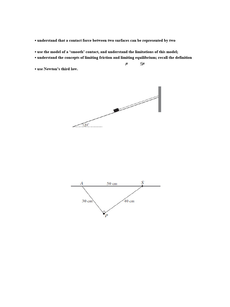 2. Forces and equilibrium(with friction) | PDF