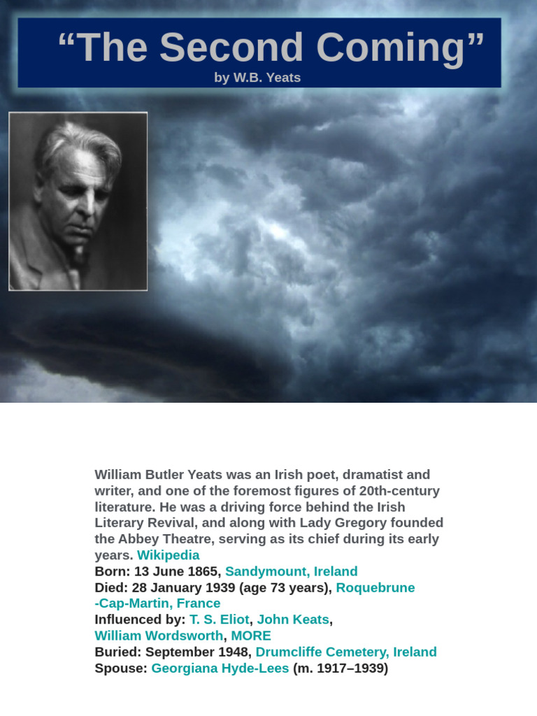 The Second Coming by W.B. Yeats | PDF
