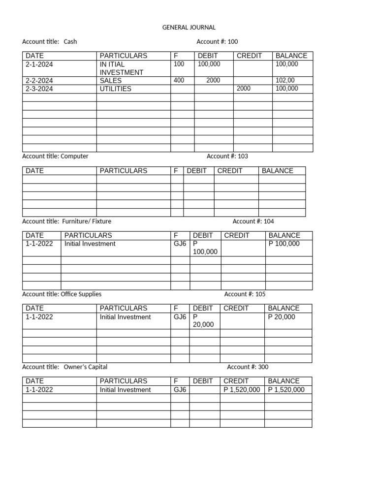 LEDGER-TEMPLATE | PDF