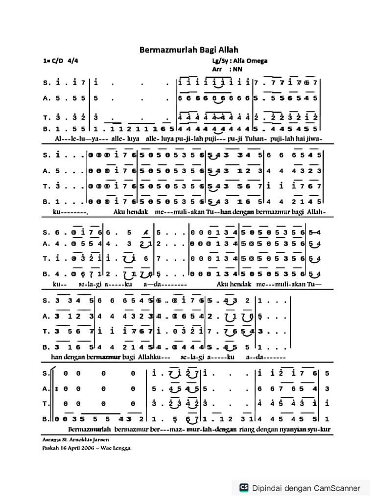 bermazmur bagi | PDF