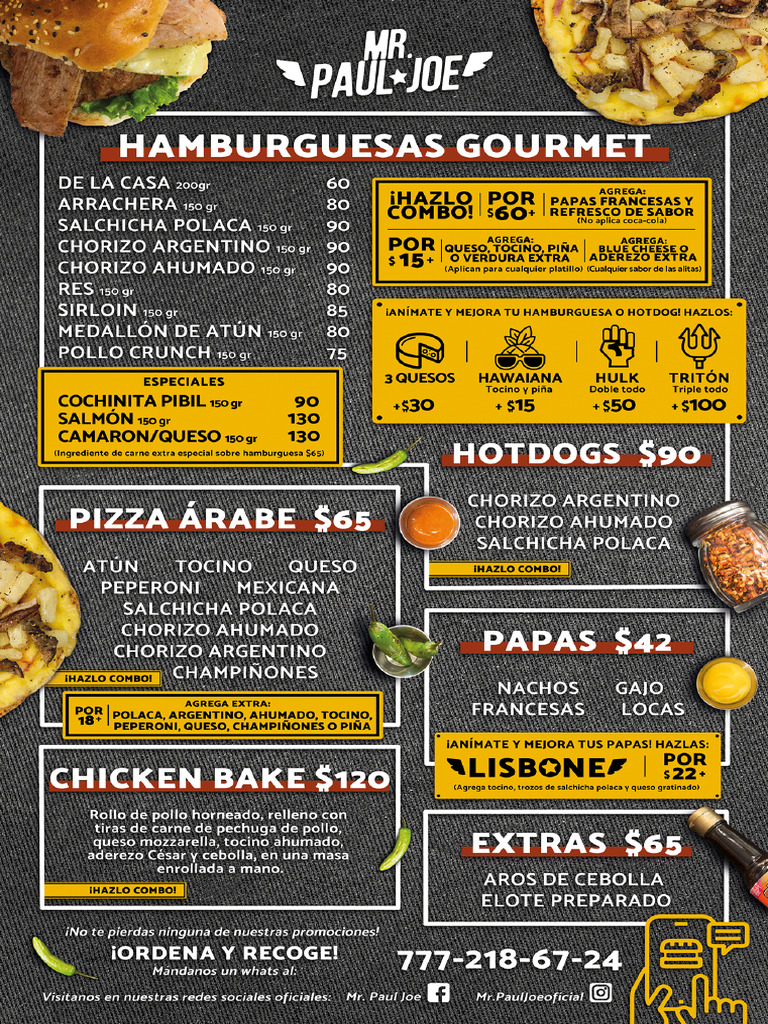 Menú Paul | PDF