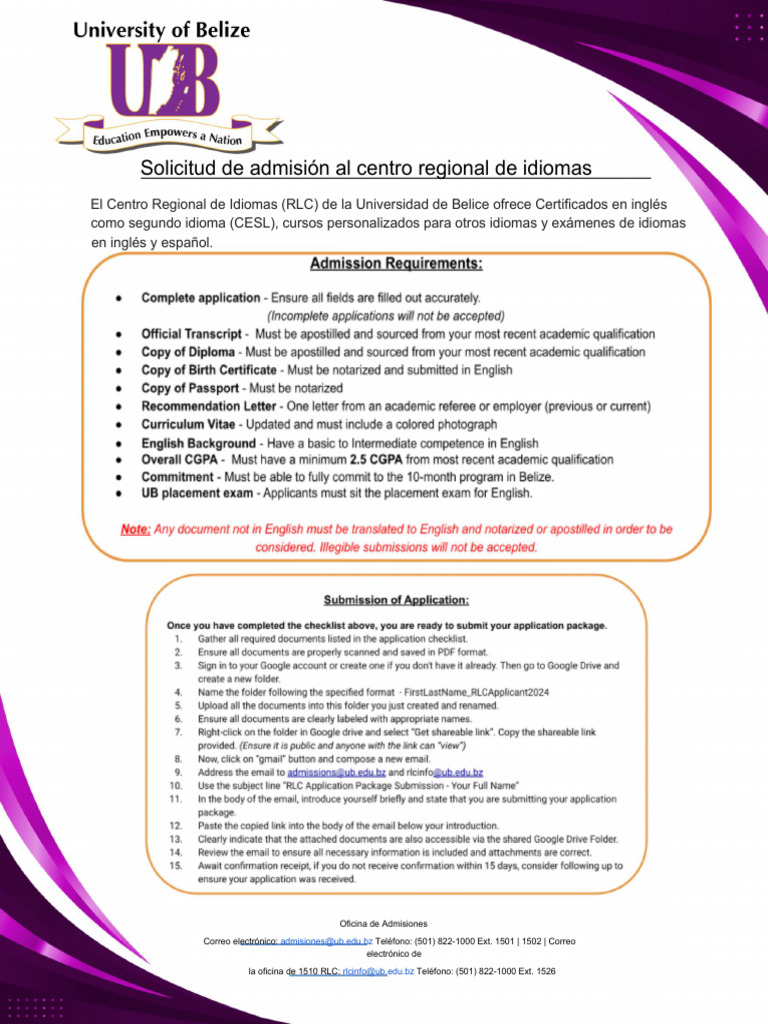 RLC_Application_Form_-_2024 | PDF