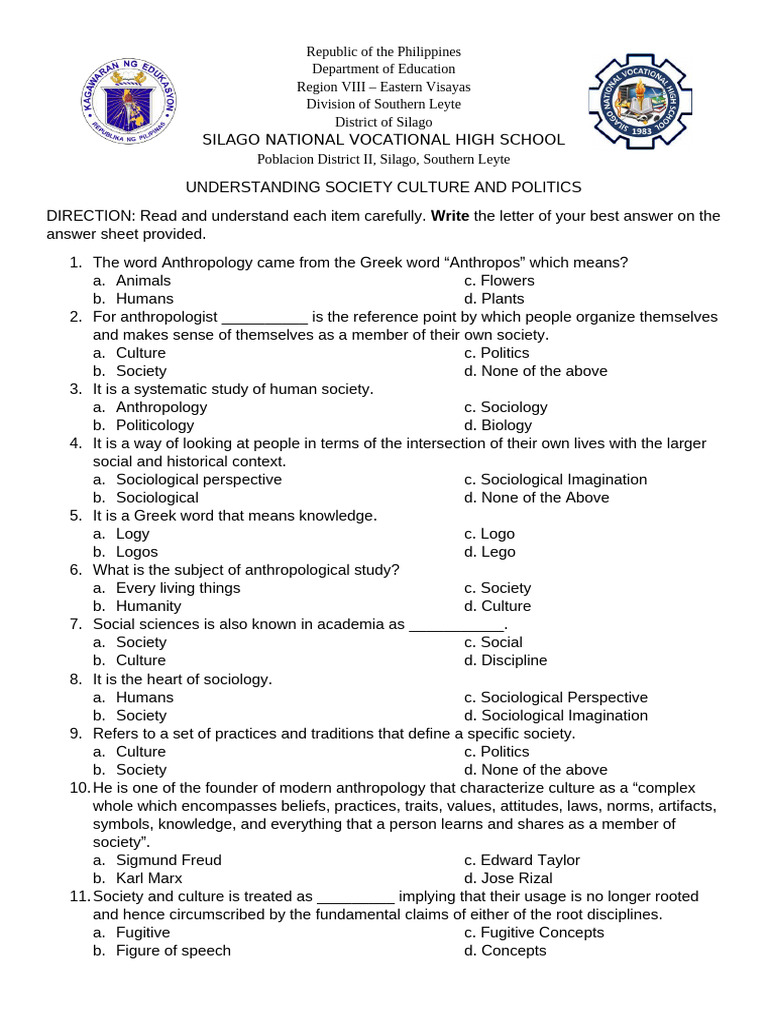 1st Assessment UCSP | PDF