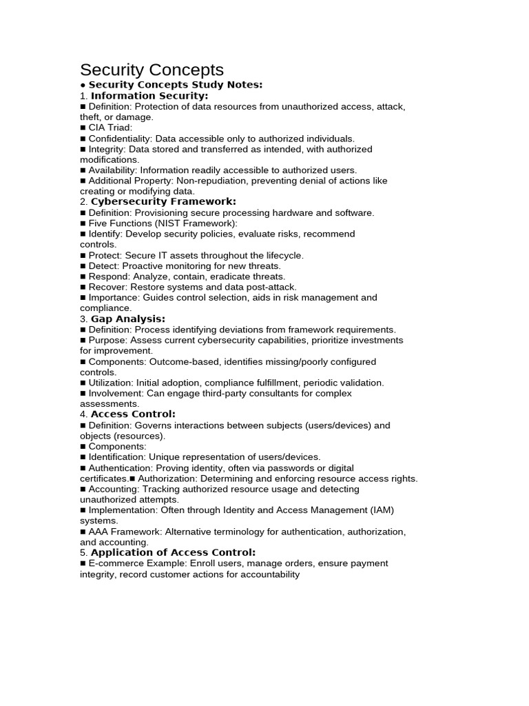 Security Concepts | PDF