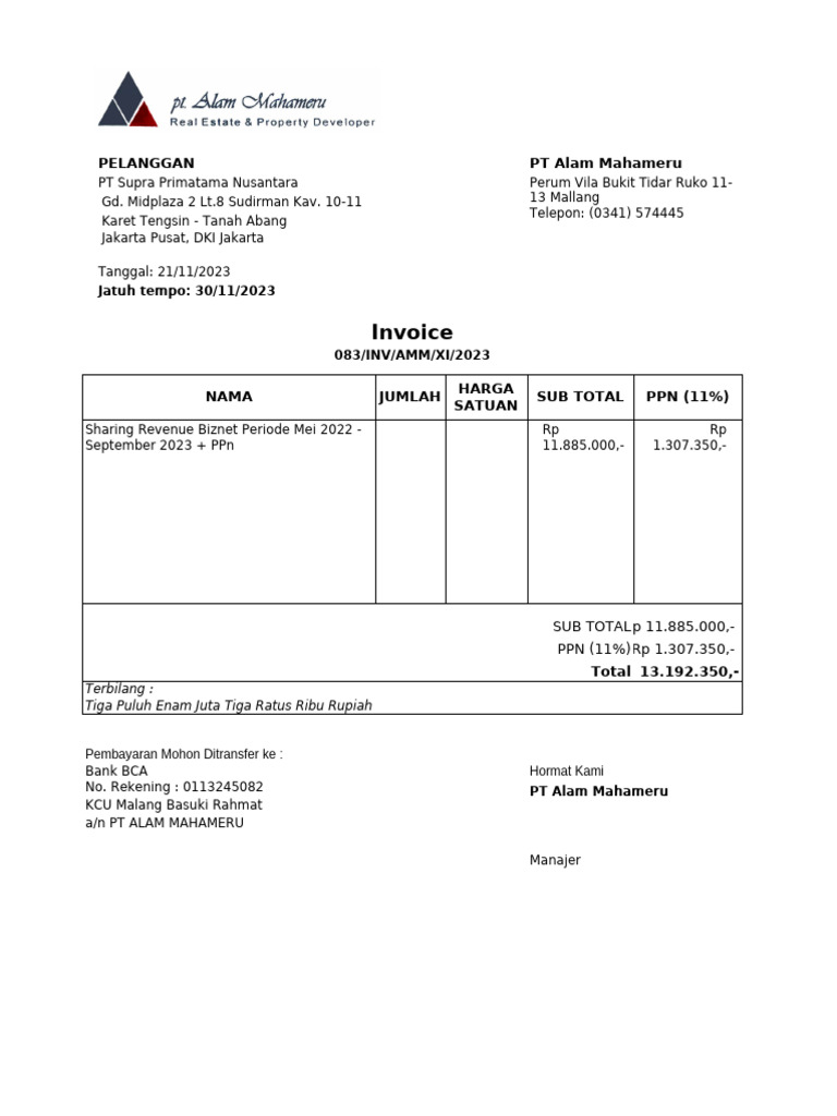 Draft Proforma Invoice | PDF