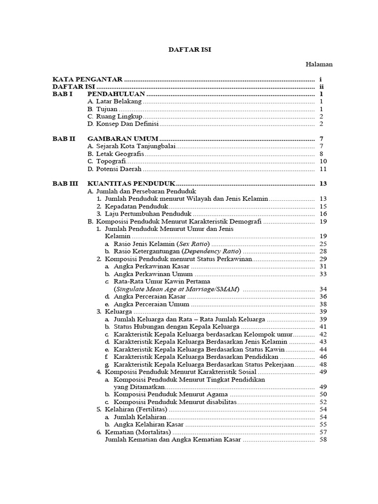 Buku Profil Perkembangan Kependudukan | PDF