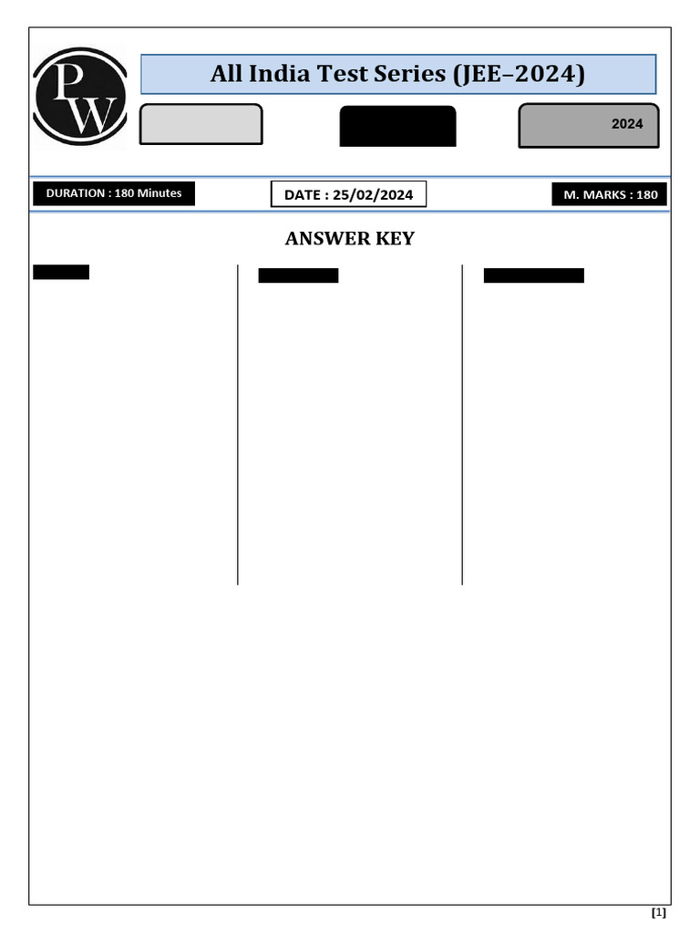 65db5839b53d360018747618 ## AITS 06 Hint & Solution 02 Arjuna JEE | PDF
