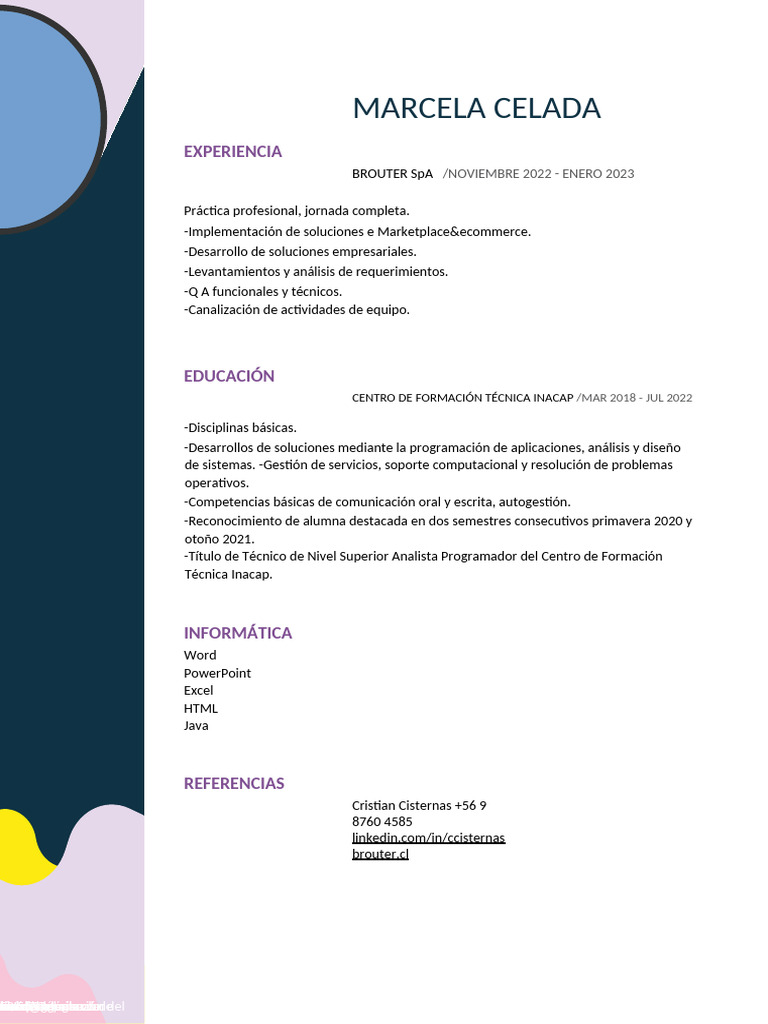 MARCELA CELADA_CV | PDF