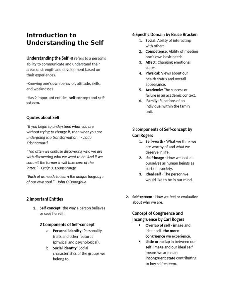 Handouts-in-Introduction-to-Understanding-the-Self | PDF Handouts-in-Introduction-to-Understanding-the-Self | PDF
