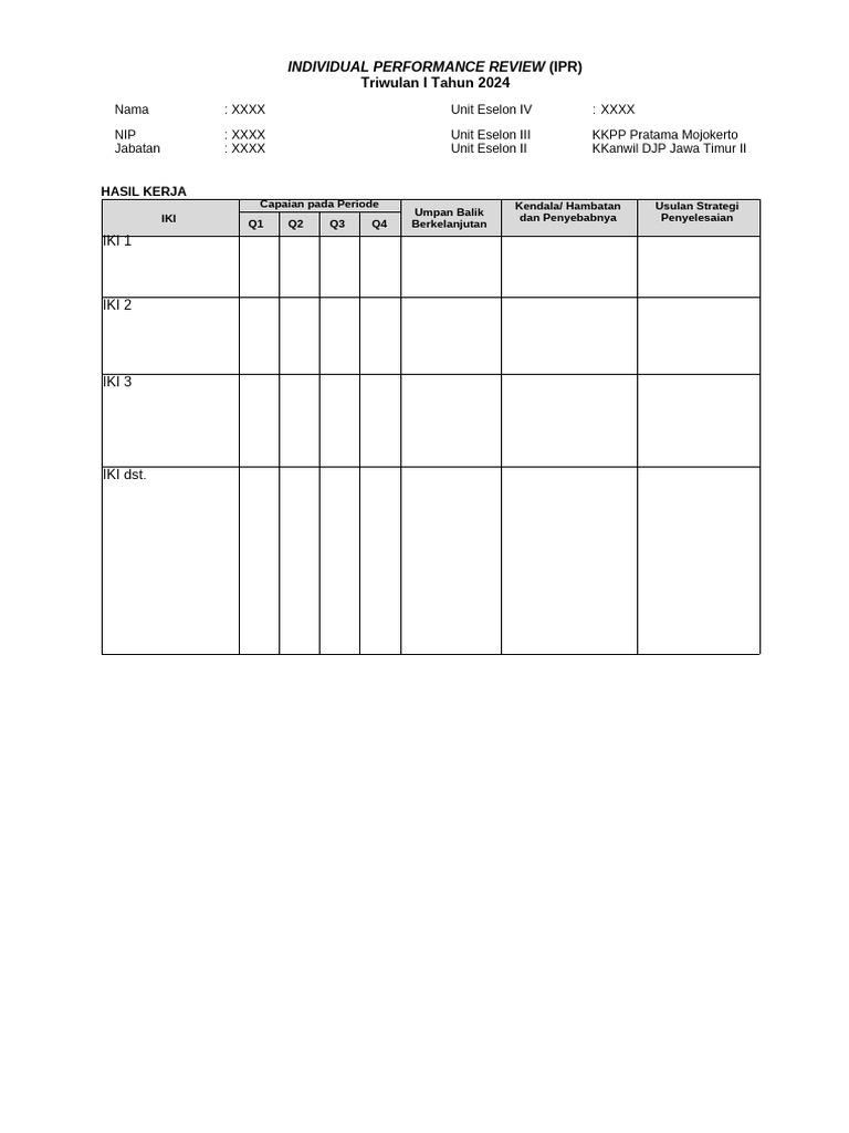 Contoh Format Ipr Pdf
