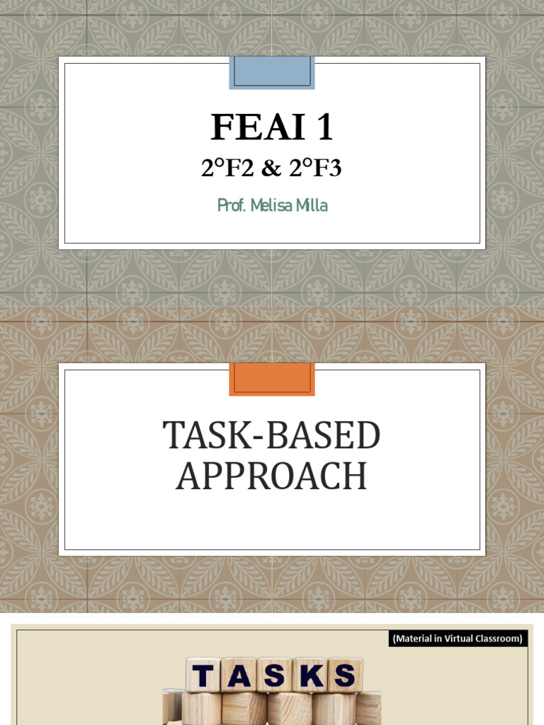 FEAI1_Task-Based_Approach | PDF