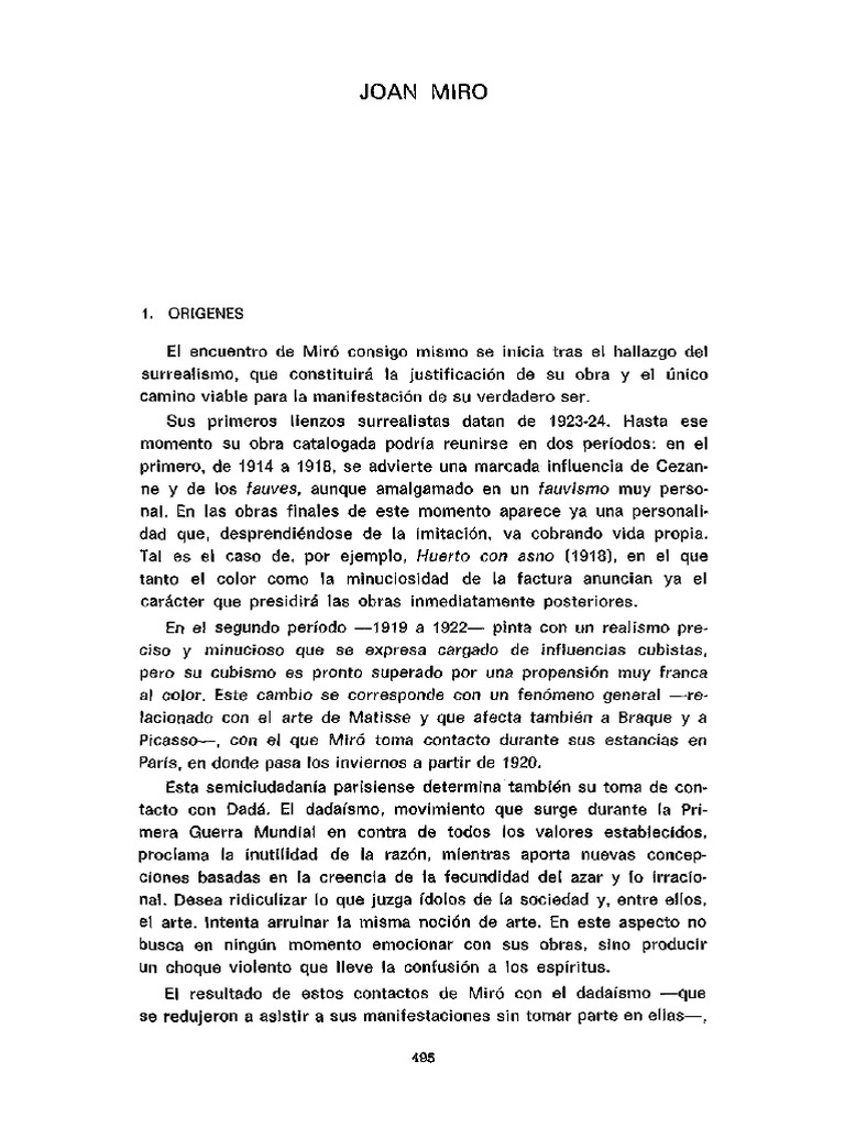 Joan Miro | PDF