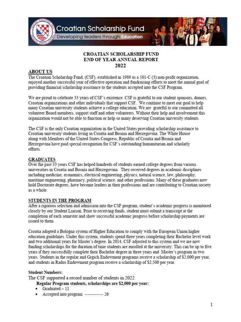 CSF 2022 Annual Report | PDF