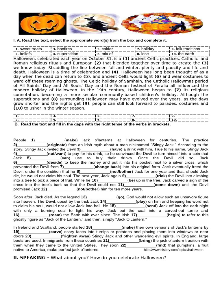 Eslprintables - WHAT DO YOU KNOW ABOUT HALLOWEEN | PDF
